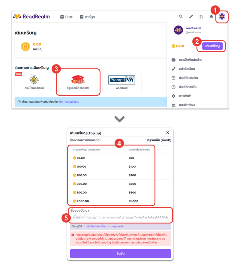 คู่มือใช้งาน | ReadRealm ดินแดนแห่งการอ่าน นิยายออนไลน์ การ์ตูนออนไลน์ ...